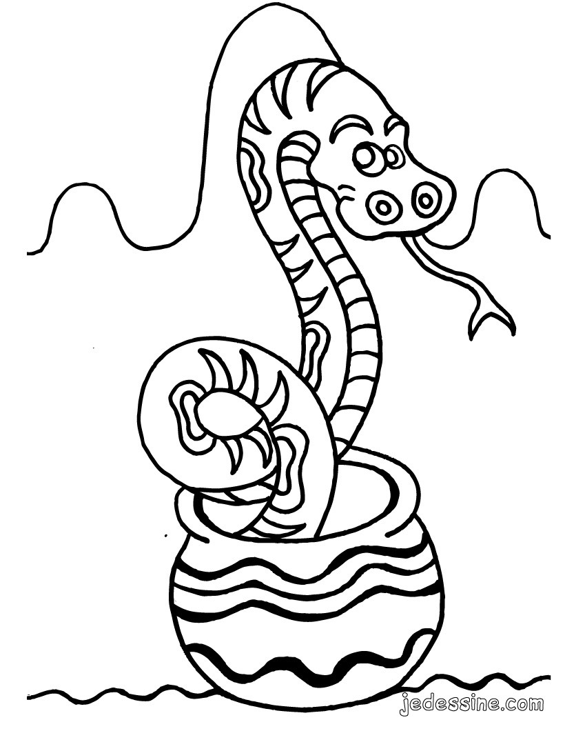 Coloriages coloriage d'un serpent - fr.hellokids.com