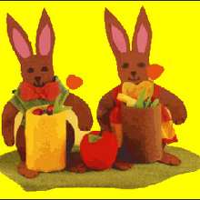 Activités manuelles monsieur et madame lapin - fr.hellokids.com