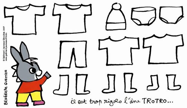 Coloriages coloriage des habits de trotro - fr.hellokids.com