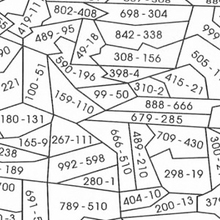 Coloriiage MATHÉMATIQUES colour par numéro - 0 coloriages magiques à ...