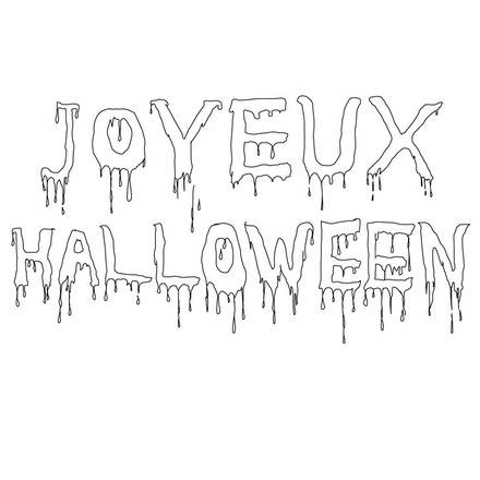Coloriage LETTRES HALLOWEEN - 14 coloriages d'Halloween gratuits à imprimer