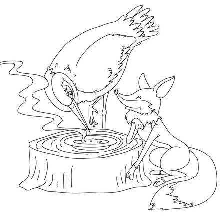 Les fables de La Fontaine à colorier - Coloriages - Coloriage à ...