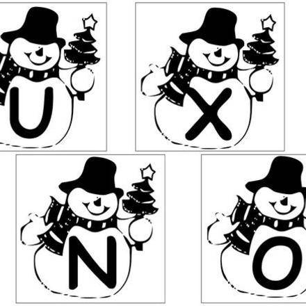Coloriage Alphabet, lettres de Noël à imprimer - 15 coloriages de Noël
