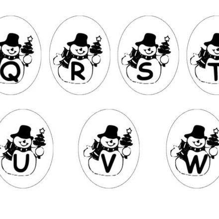 Coloriage Alphabet, lettres de Noël à imprimer - 15 coloriages de Noël