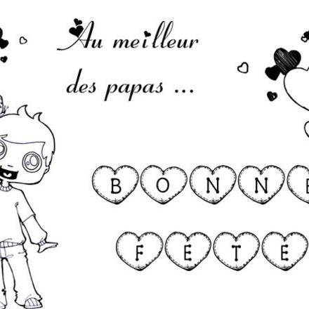 Coloriage CARTE FETE DES PERES - Coloriages - Coloriage à imprimer ...